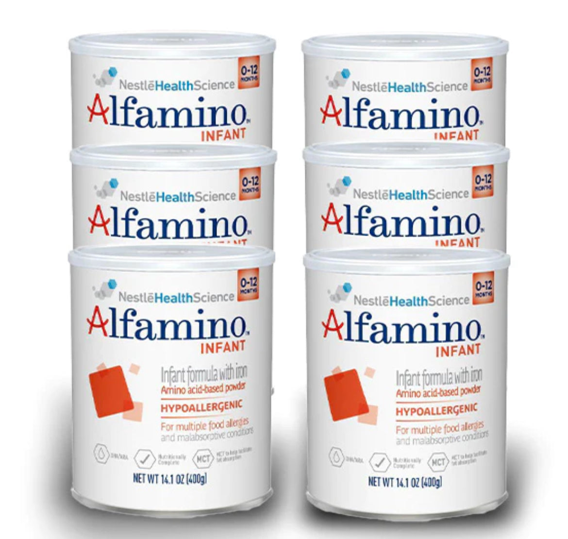 Alfamino Infant Formula Powder with Iron (6-14.1 oz) Case of 6 – Babies ...