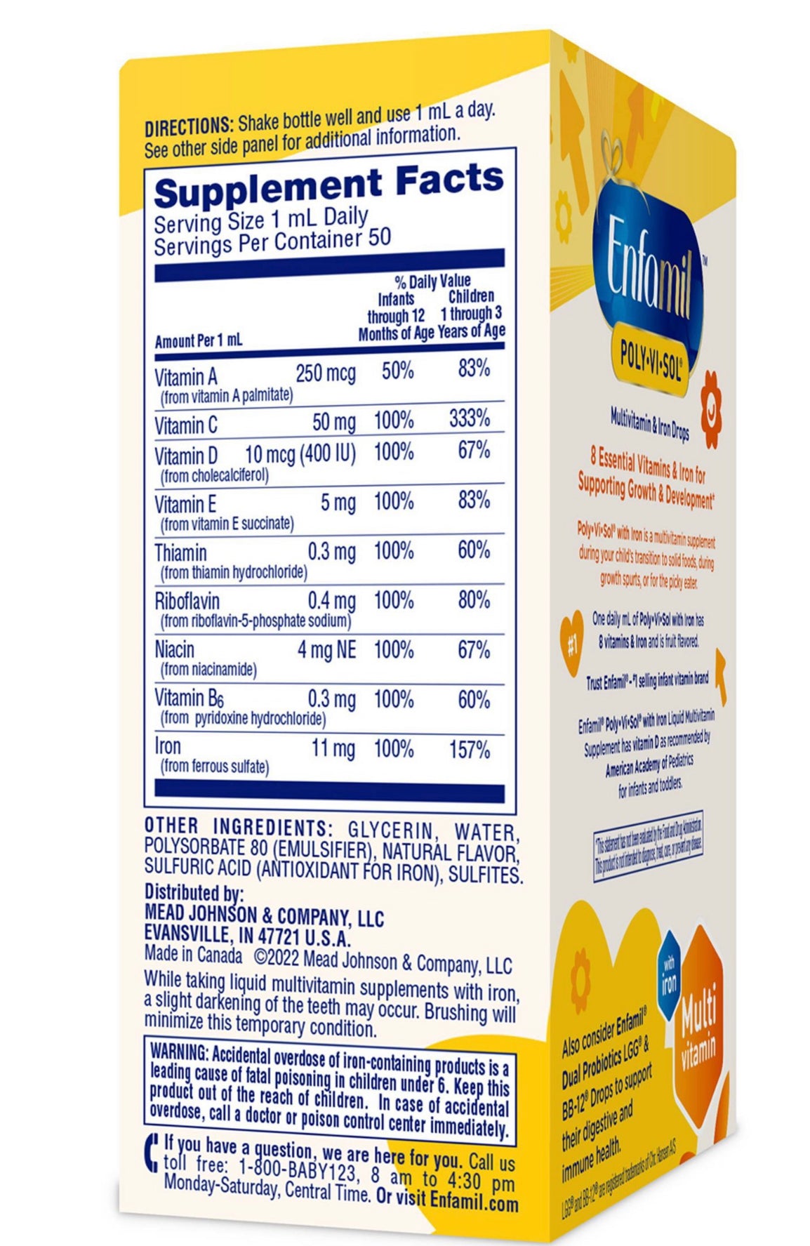 Enfamil Multivitamin Poly-vi-sol (3-pack) – Babies Nutrition