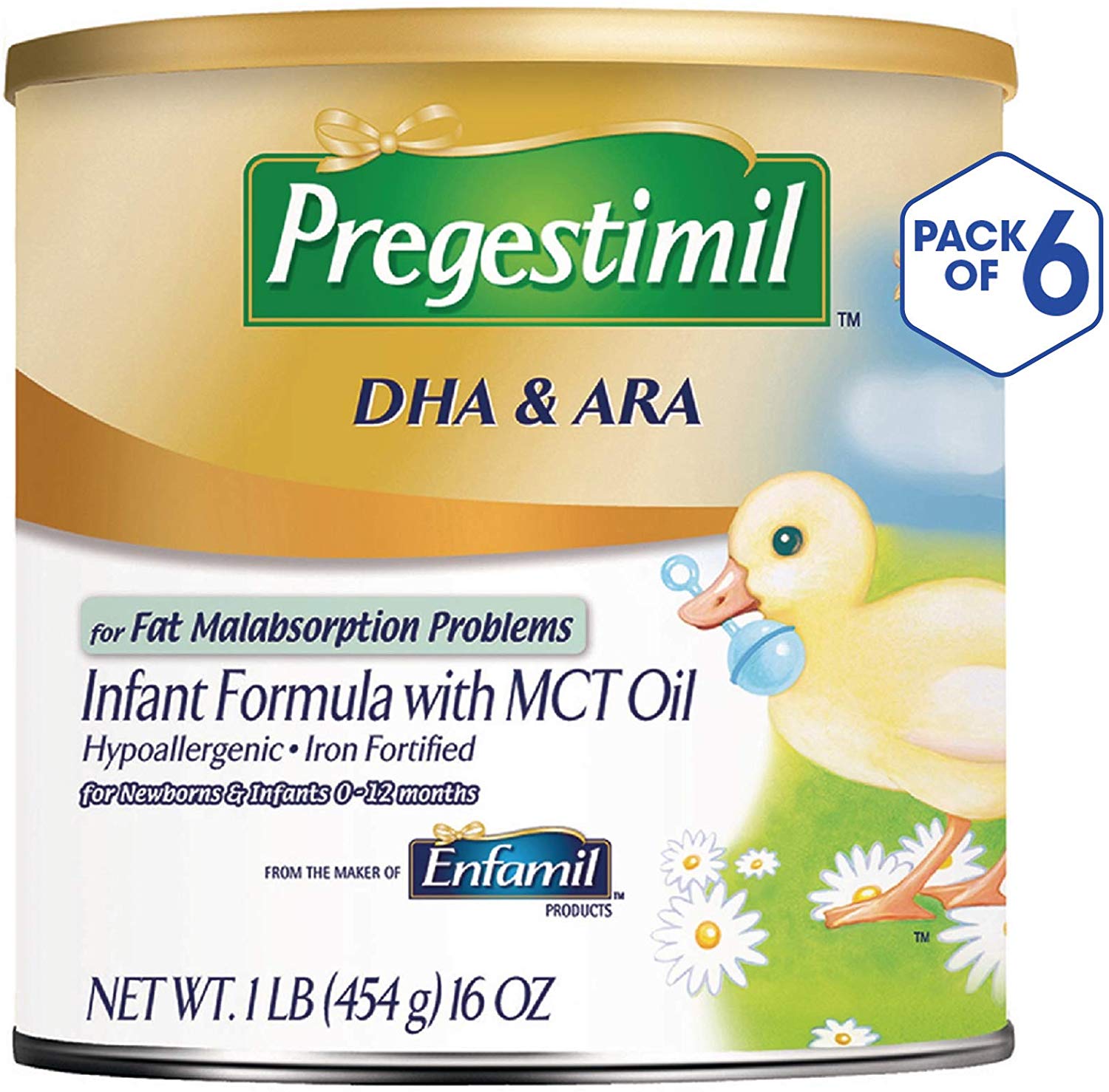 Enfamil Pregestimil DHA & ARA Infant Formula (6-16 oz) Case of 6 ...
